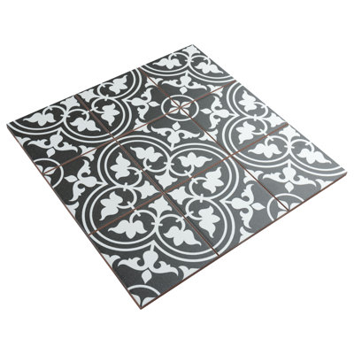Merola Tile Harmonia 13" x 13" Ceramic Patterned Wall & Floor Tile ...