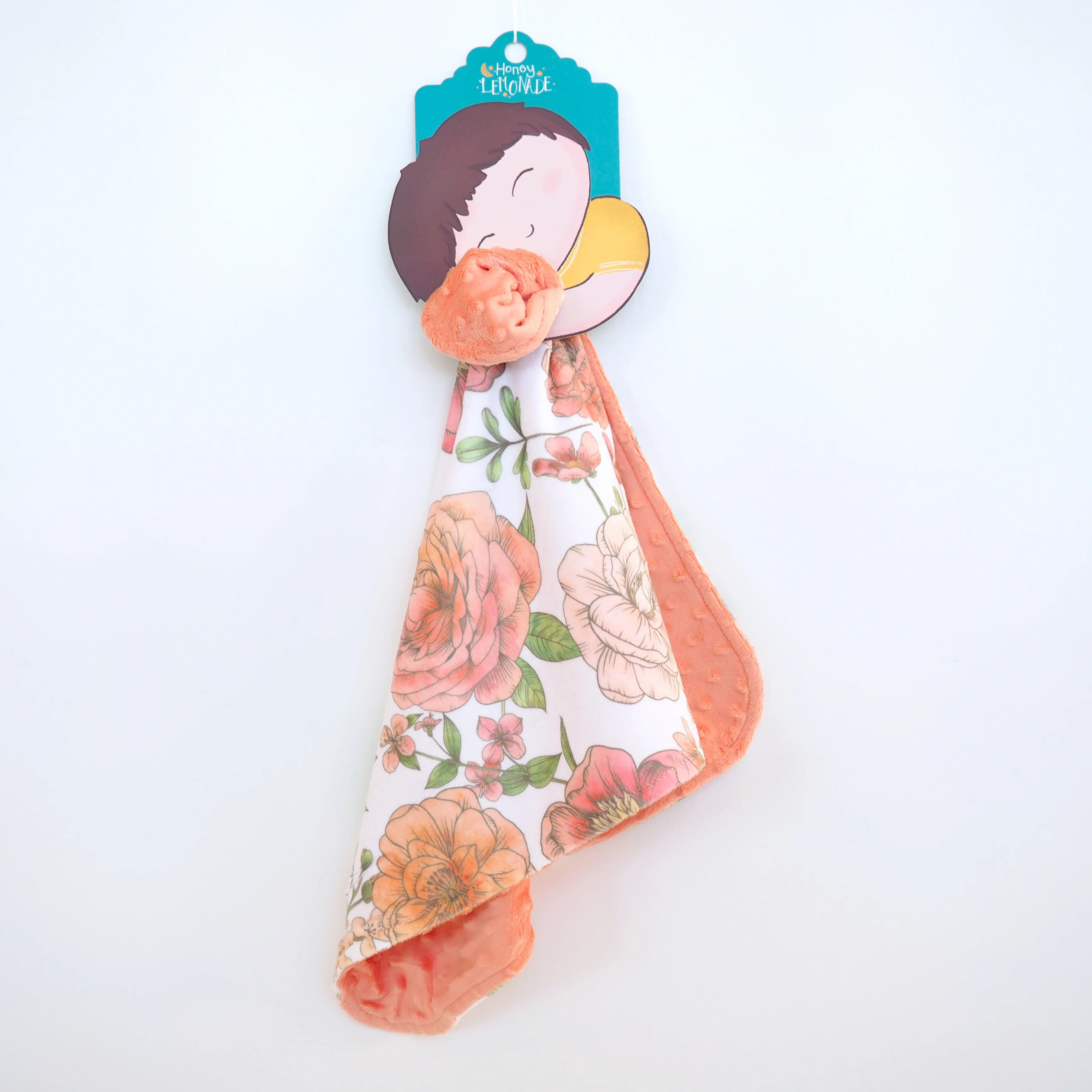 Honey Lemonade Mini Minky Botanical Floral Blanket for Toddlers - Soft ...