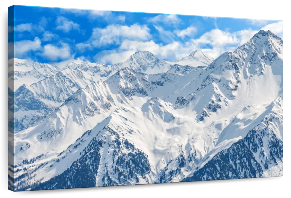 Ebern Designs Snowy Mountain Alps | Wayfair