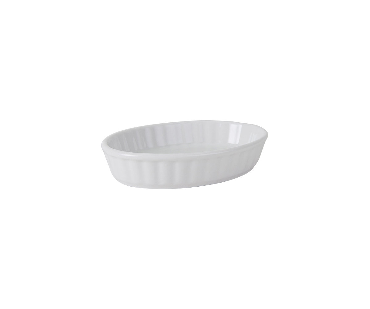 Tuxton Duratux 5-Ounce Porcelain China Oval Creme Brulee Dish Set | Wayfair