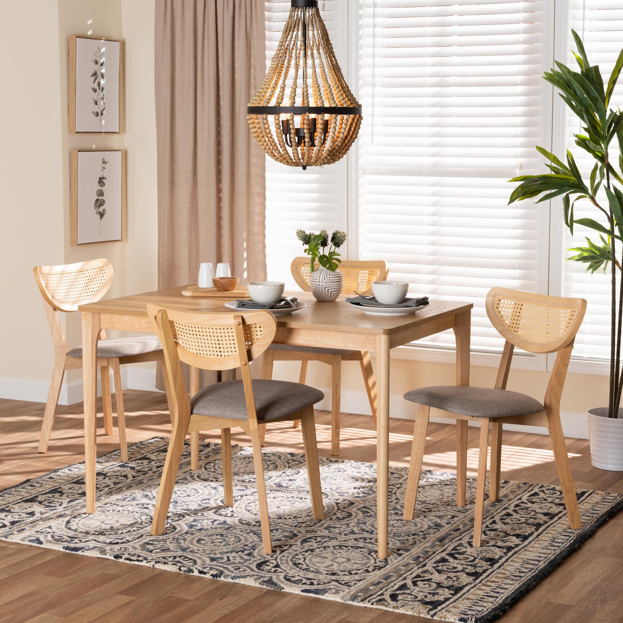 Wade Logan® Charnese Rectangular 29.9'' L x 47.2'' W Dining Set | Wayfair