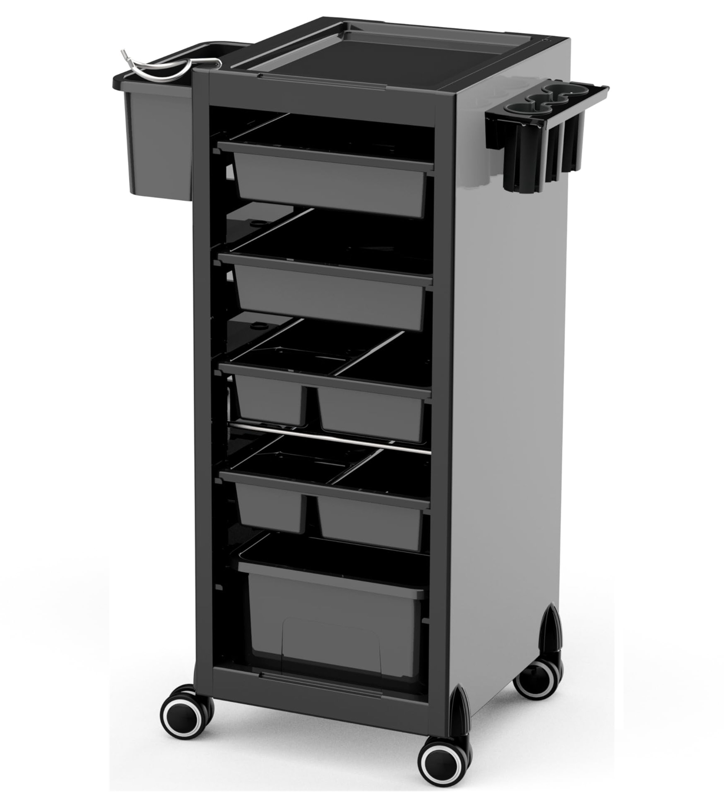 Rebrilliant New Salon Trolley Cart With Wheels For Extra Storage, 6 ...