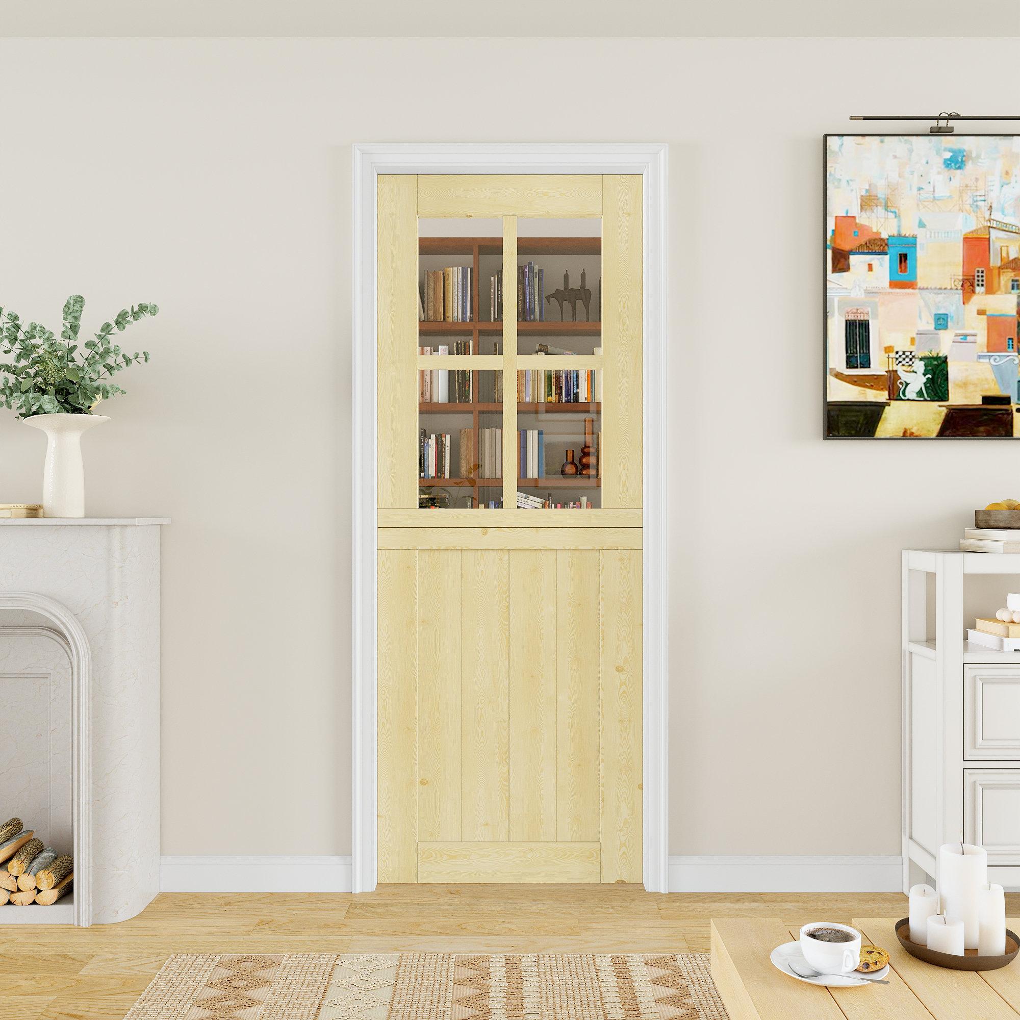 ARK DESIGN Qucik Assemble Jamb, Not Prehung, 4-Lite Split Dutch Door ...