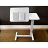 Ebern Designs White Bedside Height - Adjustable Stand With Wheels ...