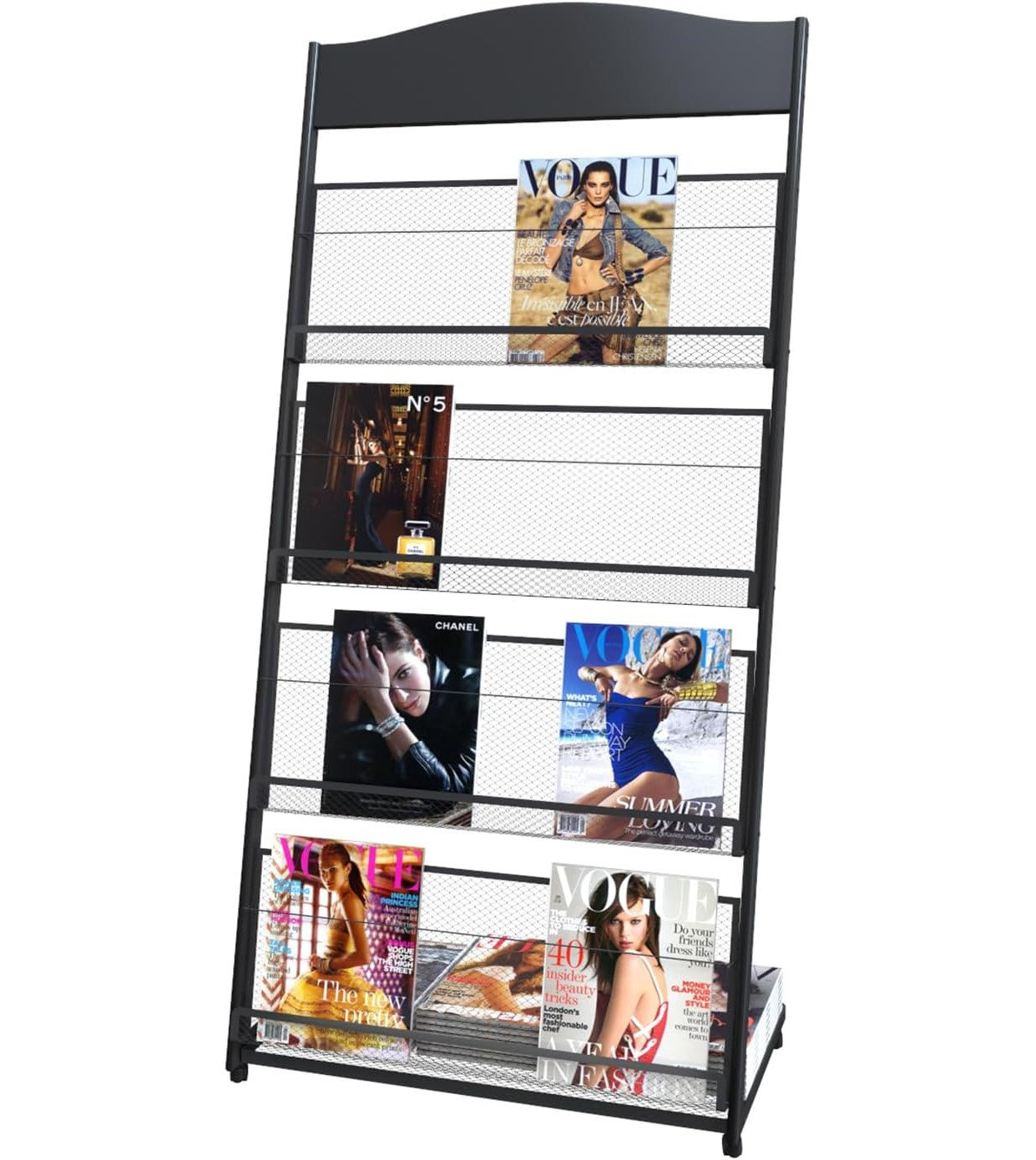 BONLOD Floor Magazine Rack Brochure Display Stand For Offices And ...