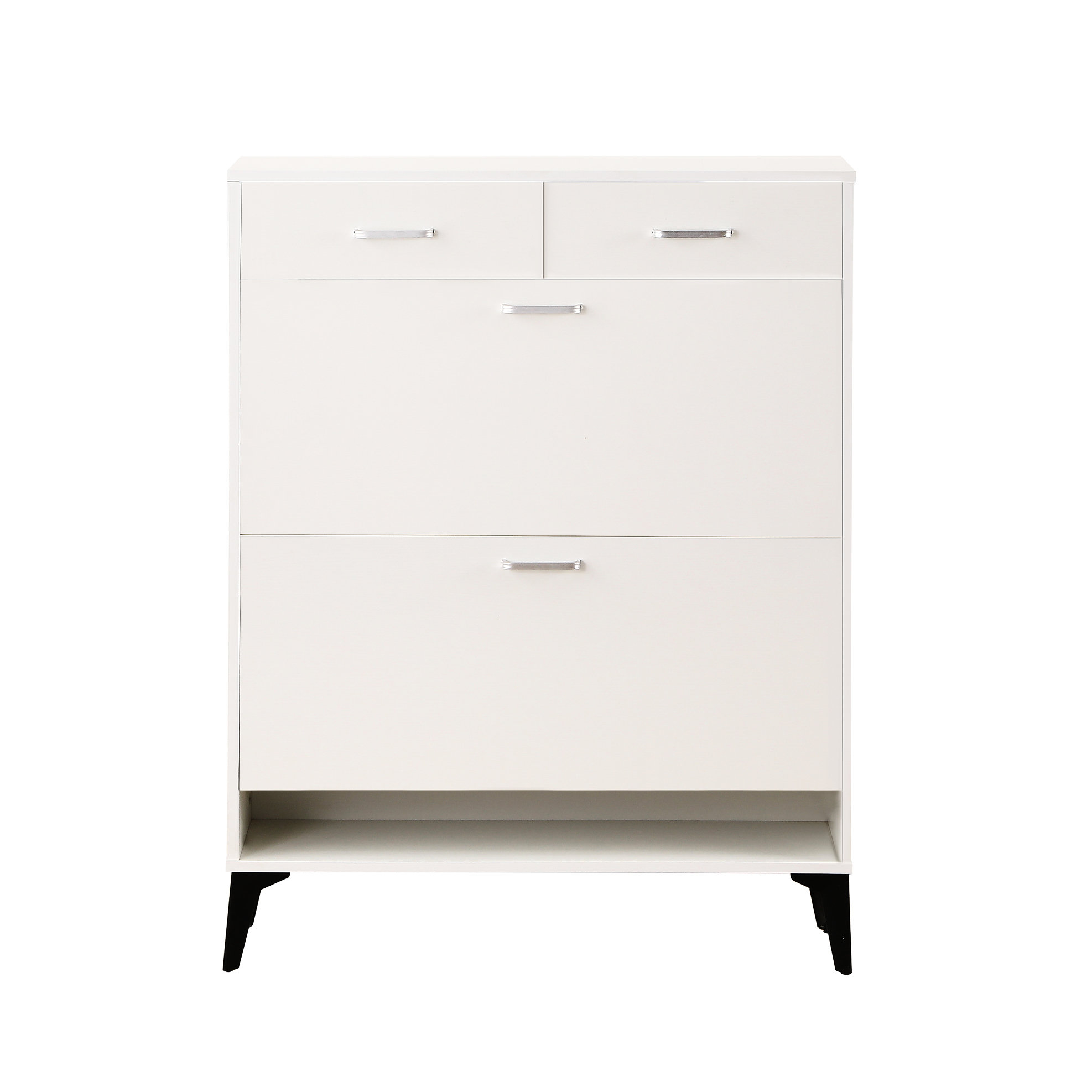 Ebern Designs Entryway Shoe Storage With Kit - White Functional Hallway ...