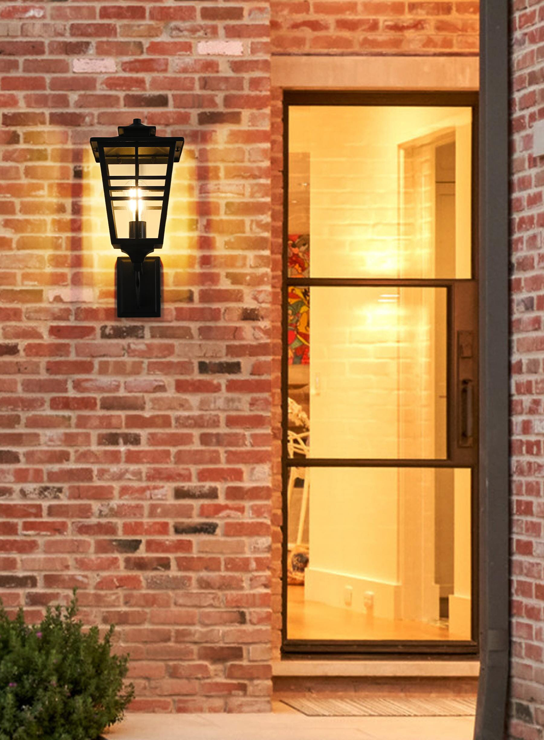 Lark Manor Macon Outdoor Wall sconce in Black - Wayfair Canada