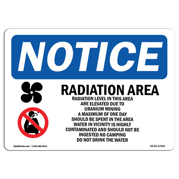 SignMission Radiation Area Radiation Levels Sign | Wayfair
