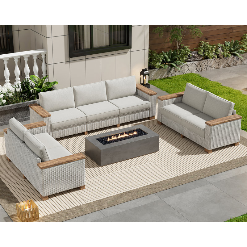 Latitude Run® Akosh 7 Piece Sofa Seating Group With Cushions & Reviews ...