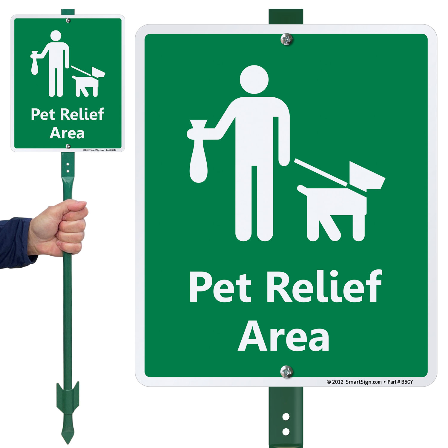 SmartSign Pet Relief Area Sign and Stake Kit | Wayfair