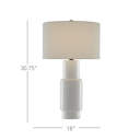 Currey & Company Janeen White Table Lamp | Perigold