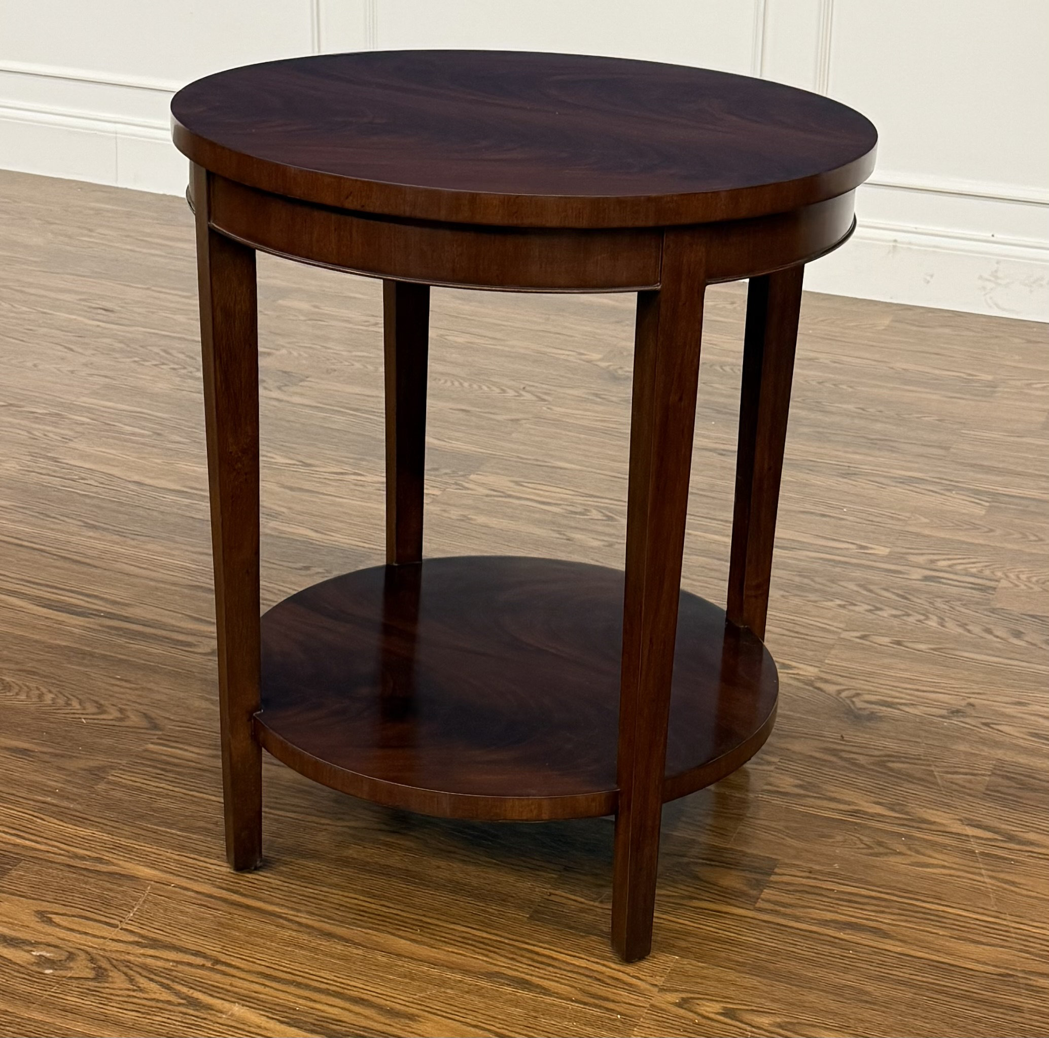Leighton Hall Furniture Round Mahogany End Table | Wayfair