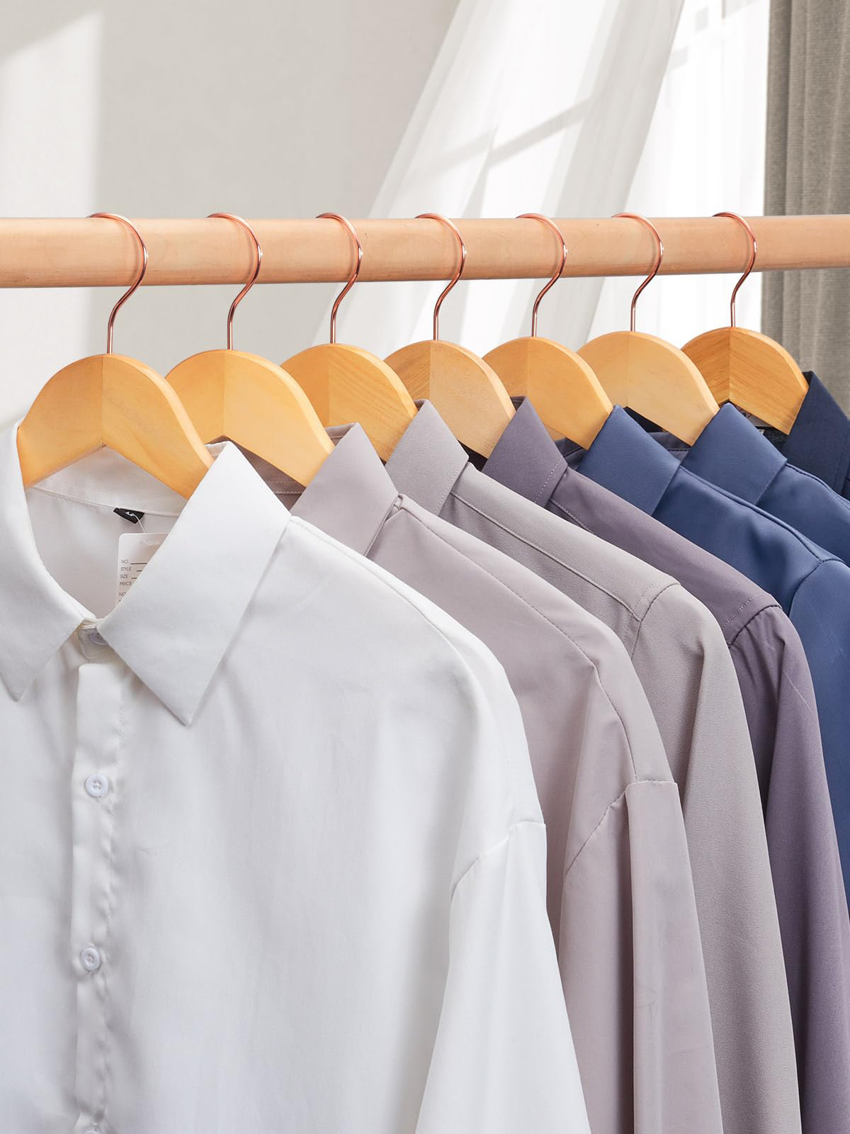 Rebrilliant Wooden Hangers , Solid Wood Coat Hanger For Closet, Heavy ...