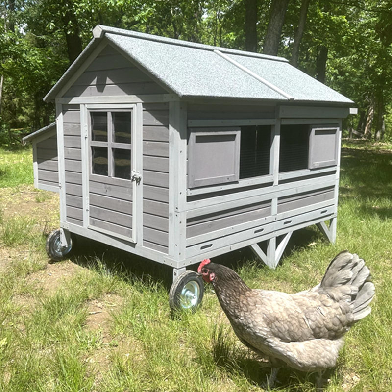 Tucker Murphy Pet™ Mobile Chicken Coop Wooden Hen House with Nesting ...