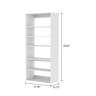 Ebern Designs Alinda Closet Organizer System with Drawers and Hanging ...