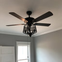 Red Barrel Studio® Balf 52'' Ceiling Fan with Light Kit & Reviews | Wayfair