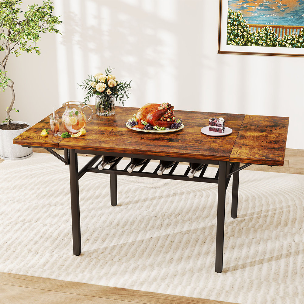 17 Stories Foldable Dining Table For 2-6, Drop Tables For Small Spaces ...