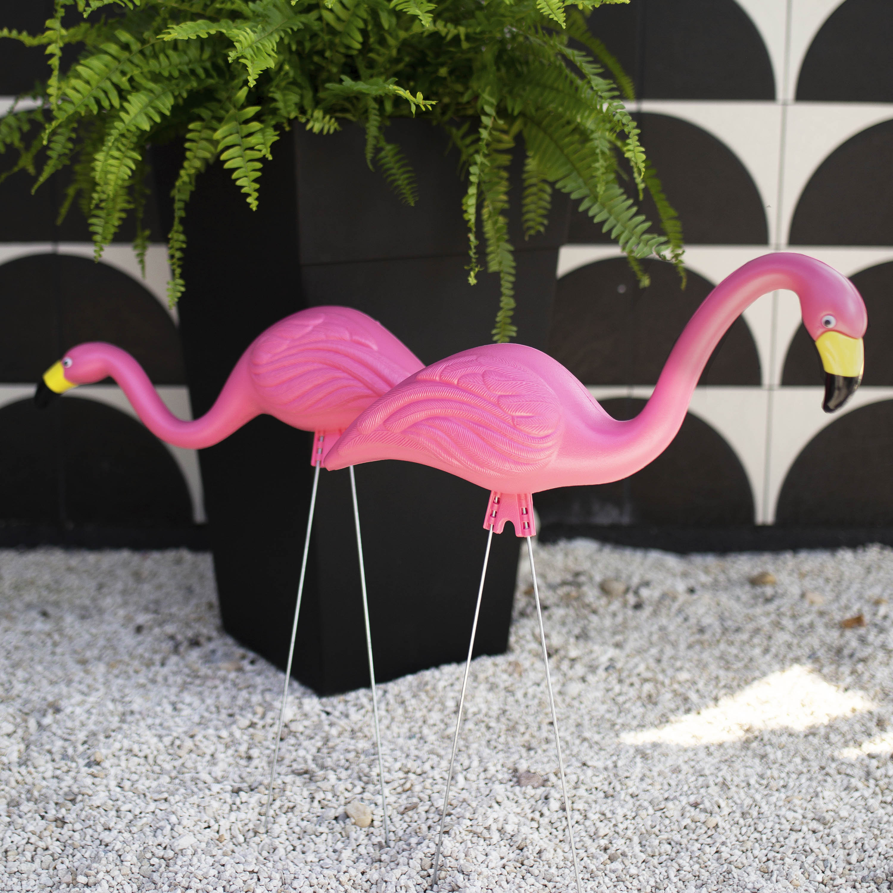 Bay Isle Home™ Cecil 2-Piece Pink Flamingo Lawn Ornaments & Reviews ...