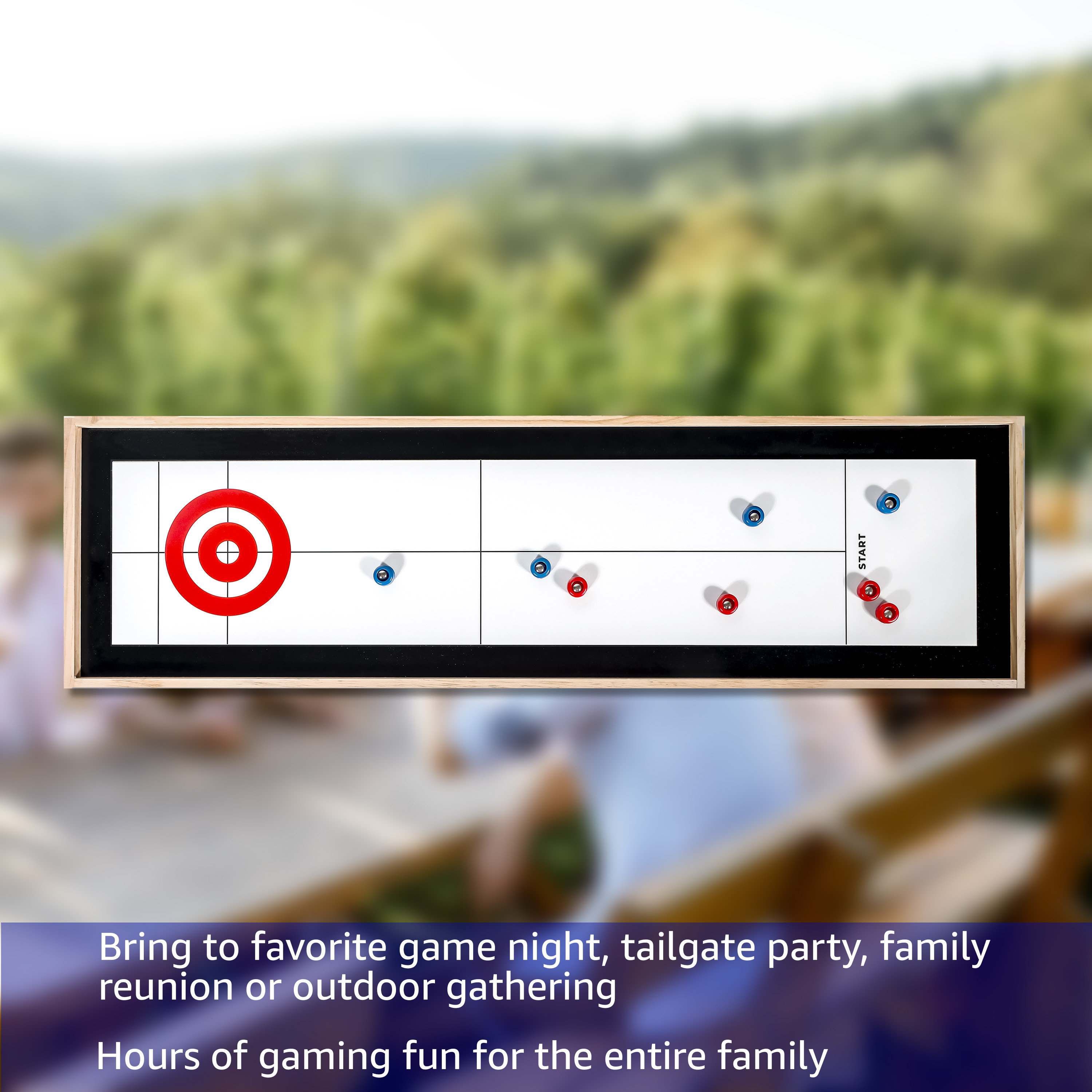 Trademark Innovations Table Top Games Shuffle Board Game Table Portable ...