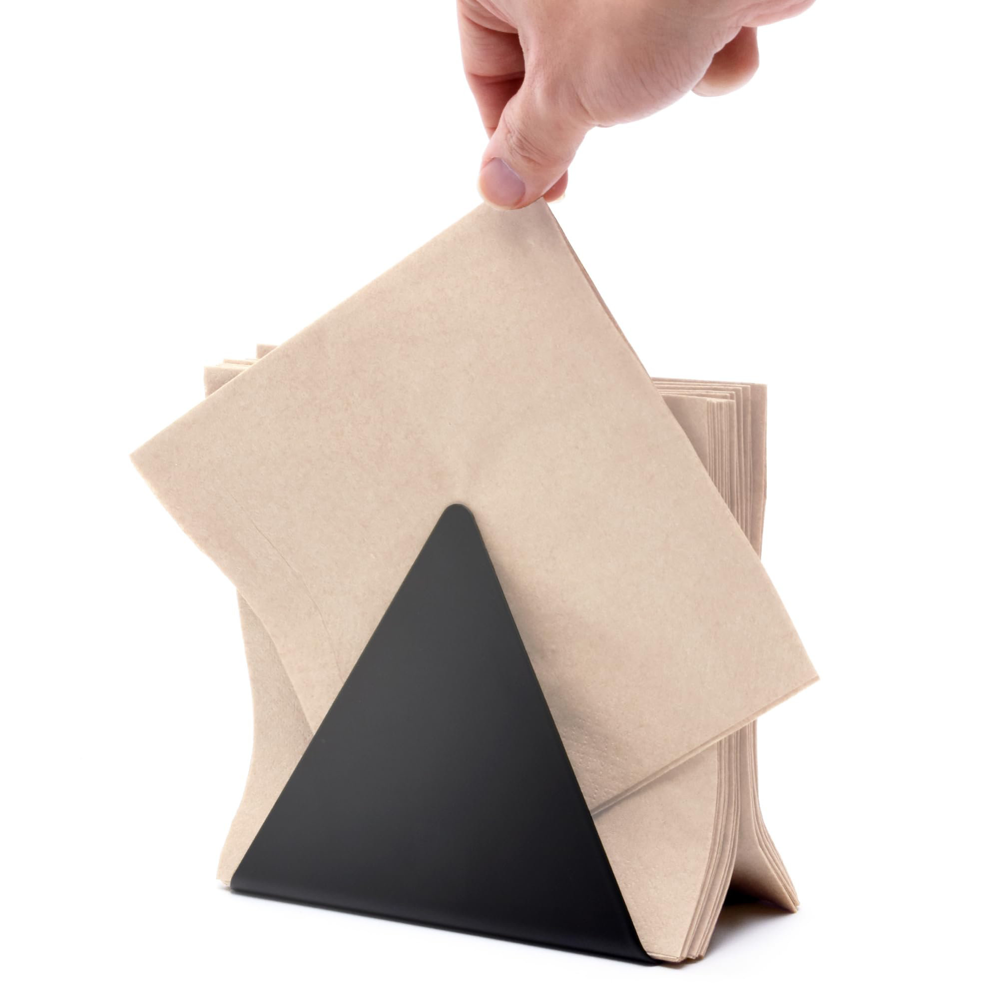 Ebern Designs Self-Adjusting Napkin Holder – Compact Black Metal ...