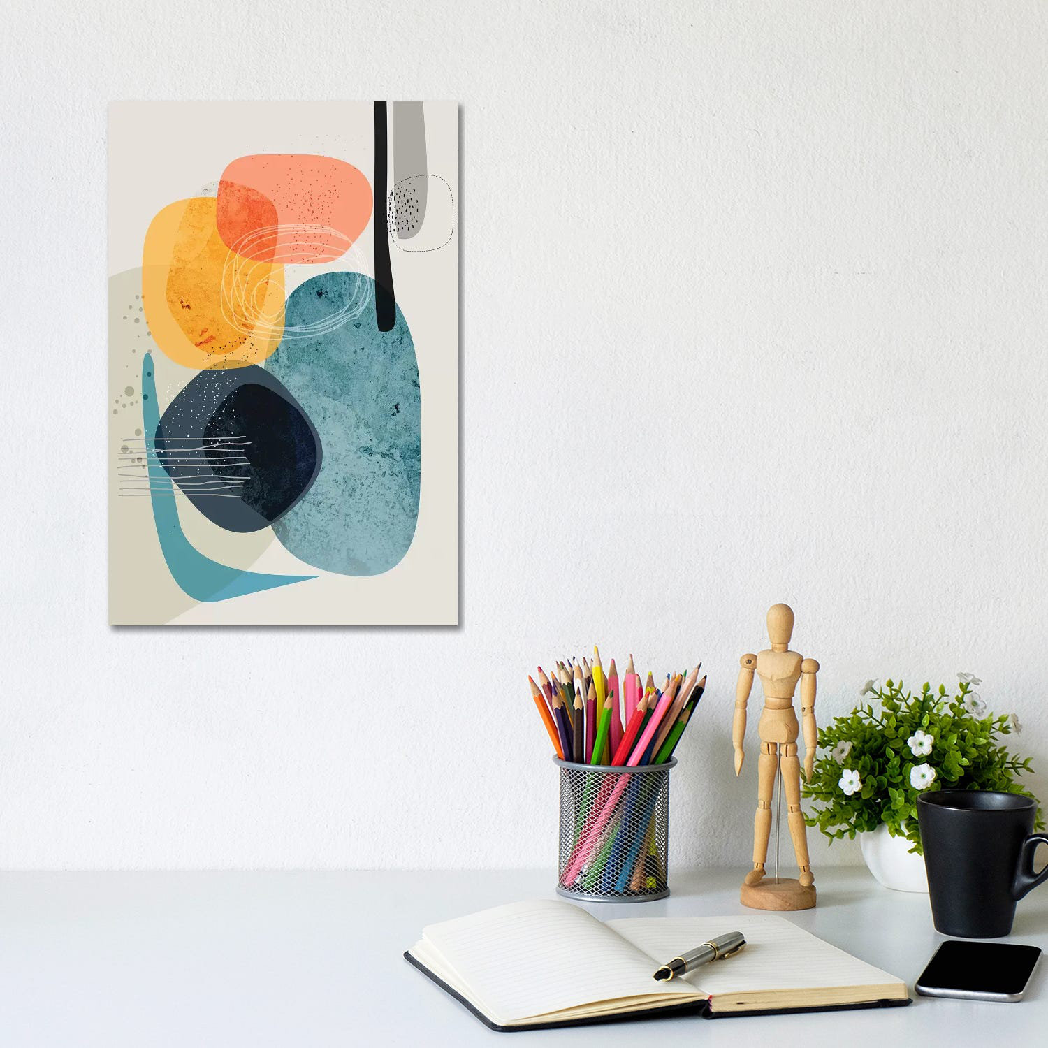 iCanvas Tangled Rocks - Graphic Art Print | Wayfair