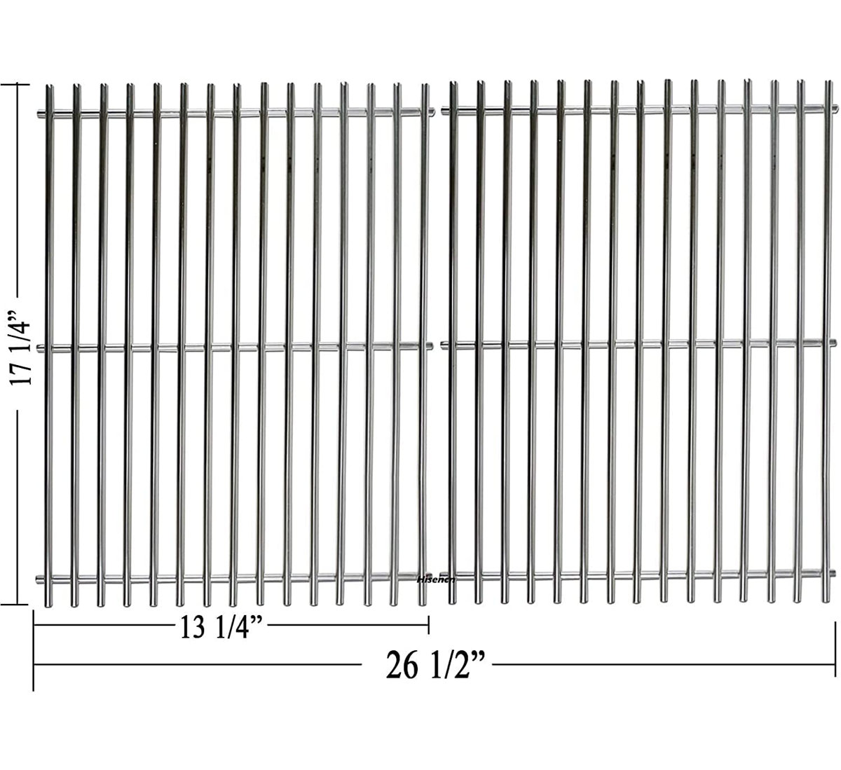 Quickflame 2-Pack Replacement Grill Grates for Gas Grills, 13.25"W x 17 ...