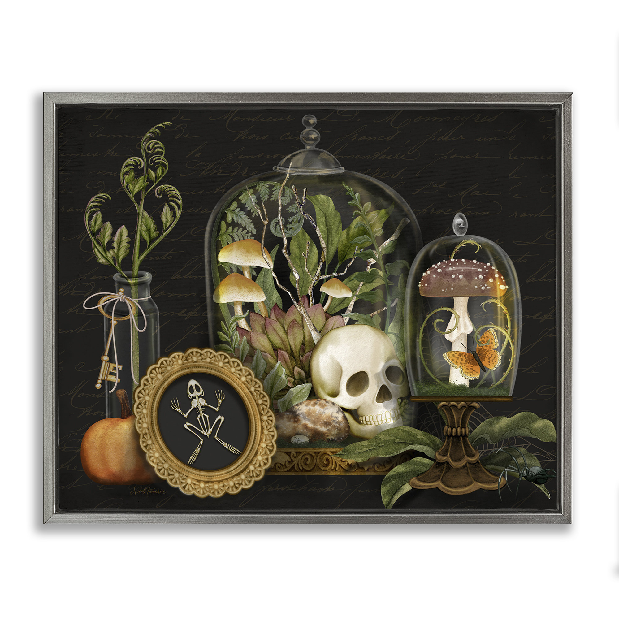 Red Barrel Studio® Dark Academia Terrarium Motif Floating Frame, design ...