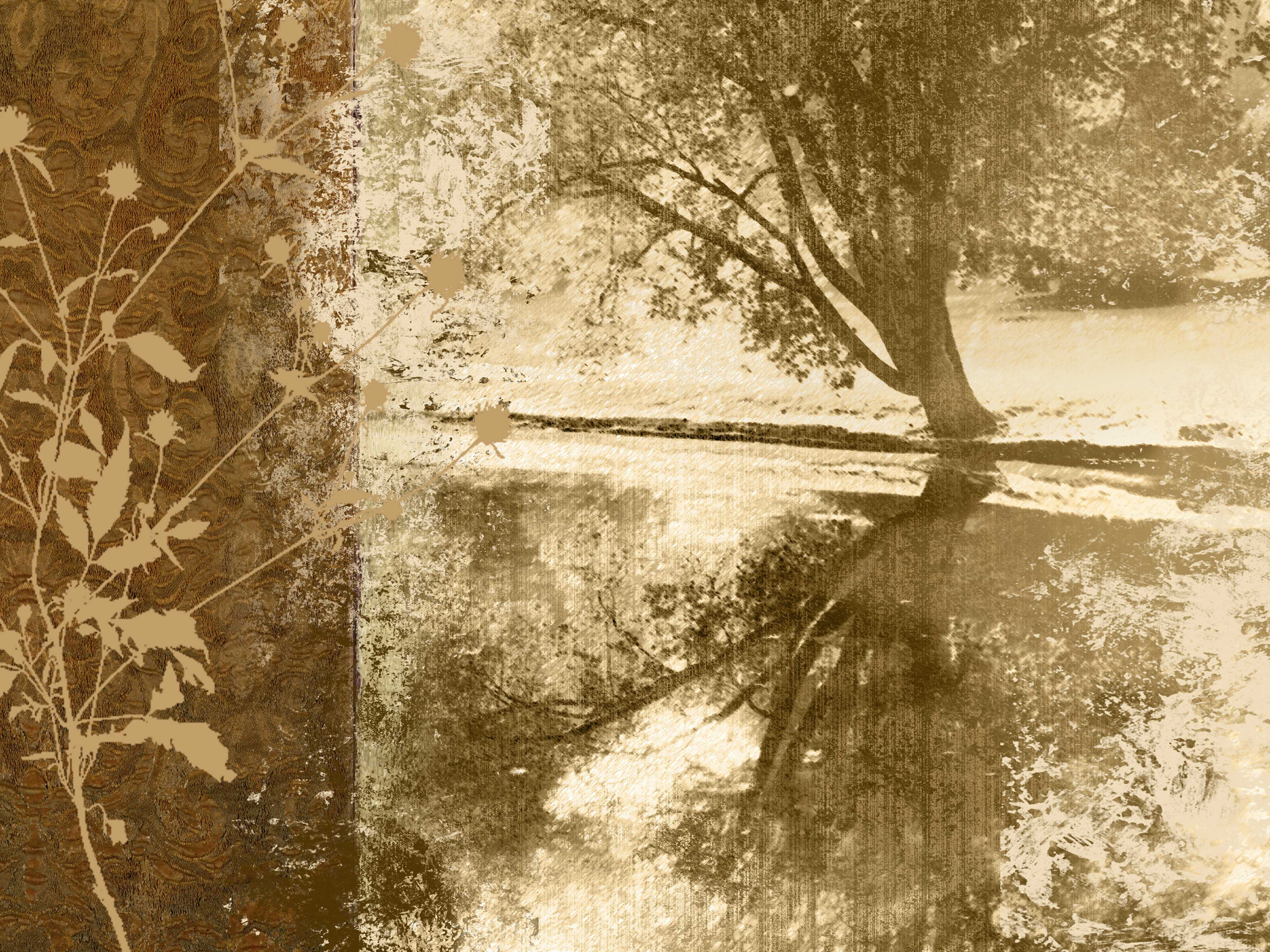 Winston Porter Distressed Sepia Landscape - Print - Wayfair Canada