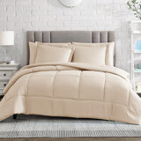 AmericanHomeCollection Microfiber Comforter Set & Reviews | Wayfair