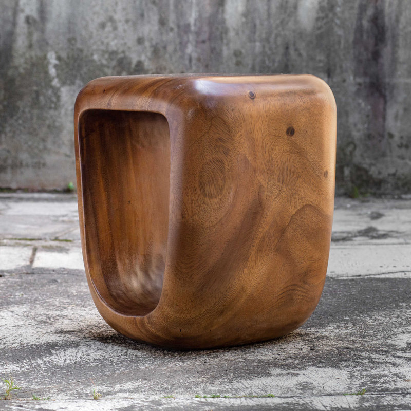 AllModern Alpine Solid Wood Decorative Stool & Reviews | Wayfair