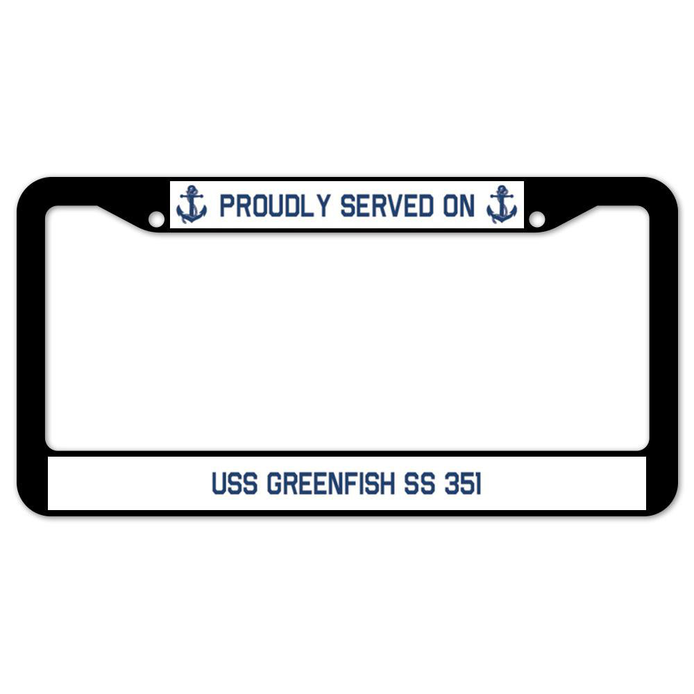 SignMission Proudly Served on USS GREENFISH SS 351 Plate Frame | Wayfair