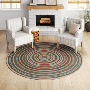 Green Round Area Rugs You'll Love | Wayfair