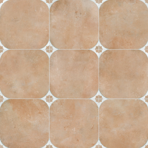 Merola Tile Tetuan 17-3/8" x 17-3/8" Porcelain Moroccan Wall & Floor ...