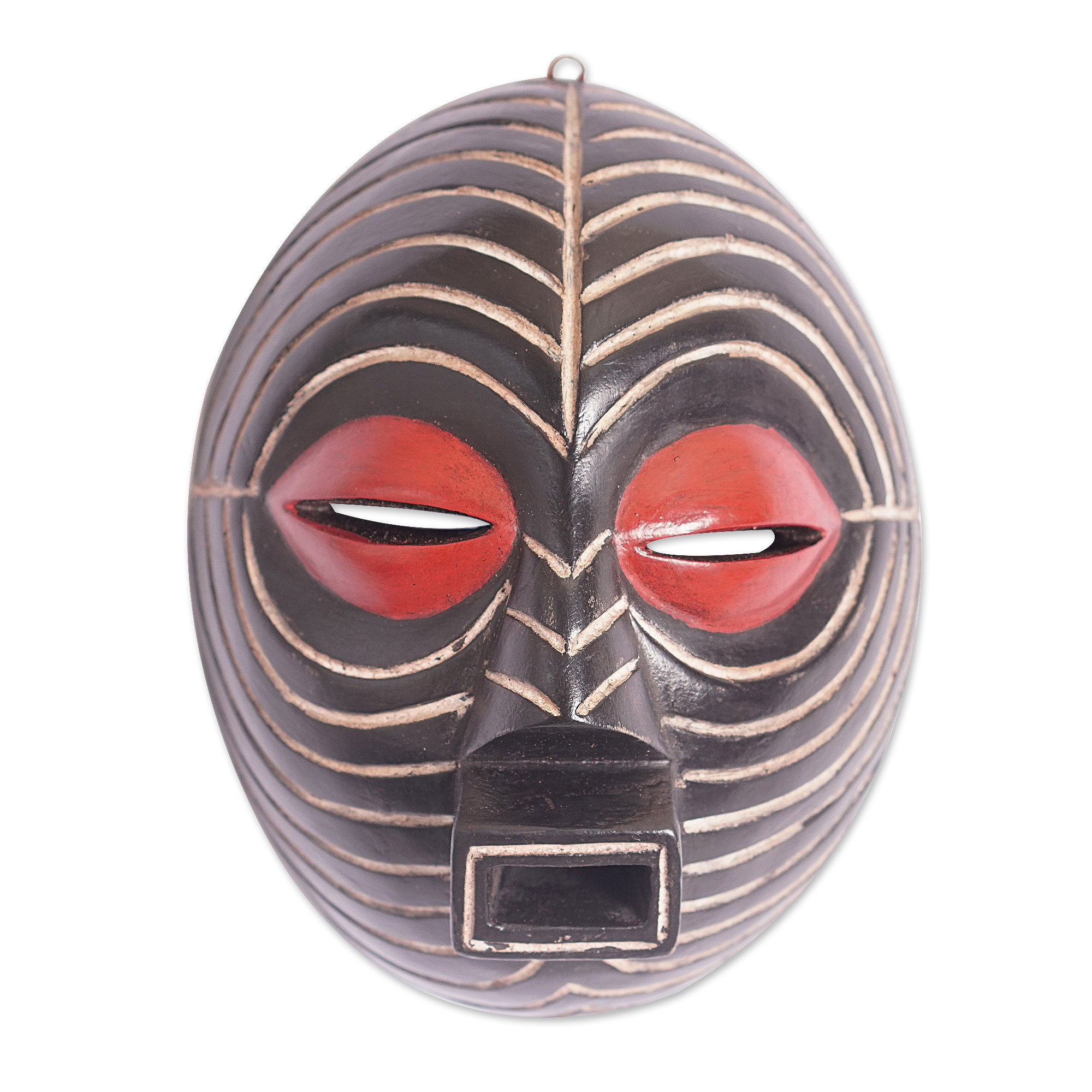 Bungalow Rose Congo Tribal Chief Congolese Wood Mask Wall Décor ...