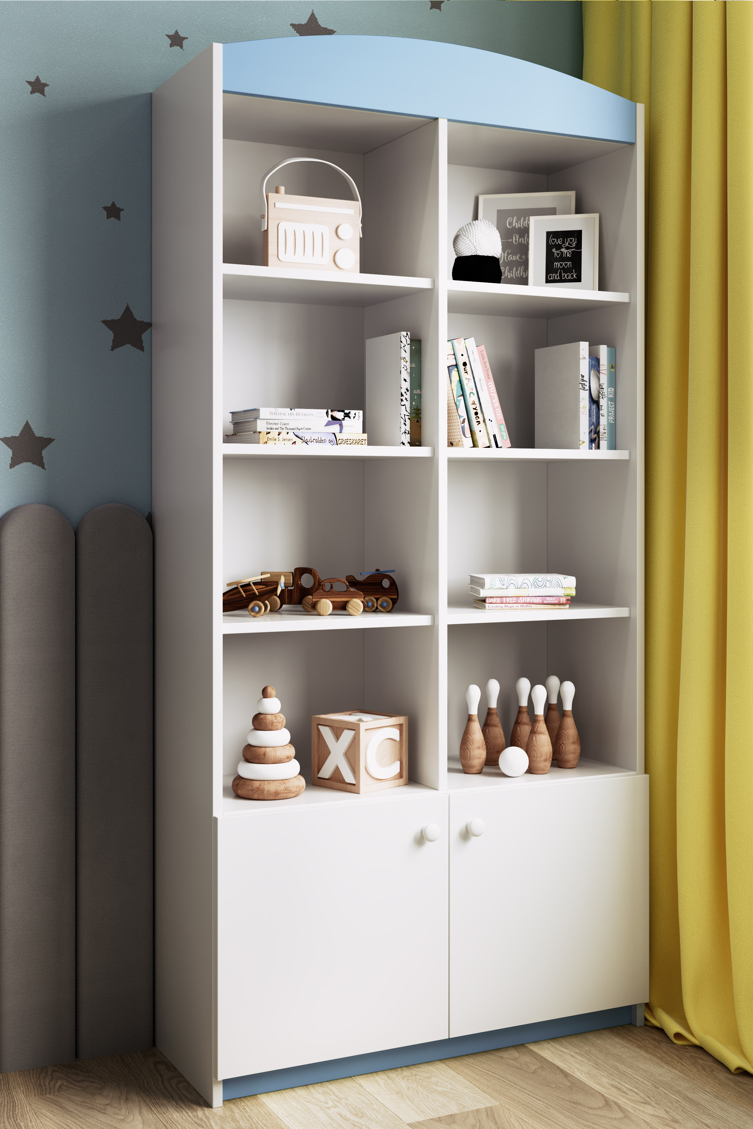 Mack + Milo Mahoney 185cm H X 90cm W Chip Resistant Standard Kids ...