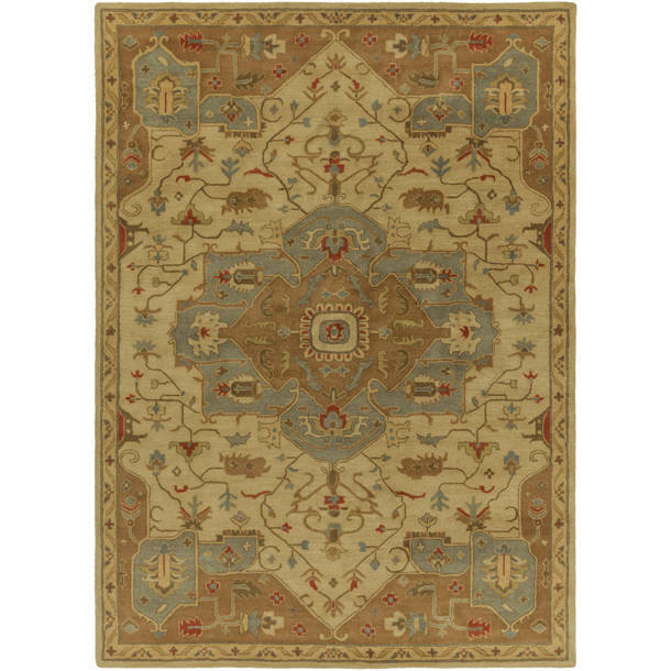 Lark Manor BuckHill Handmade Wool Medium Gray/Beige/Sage/Tan/Dark Brown ...