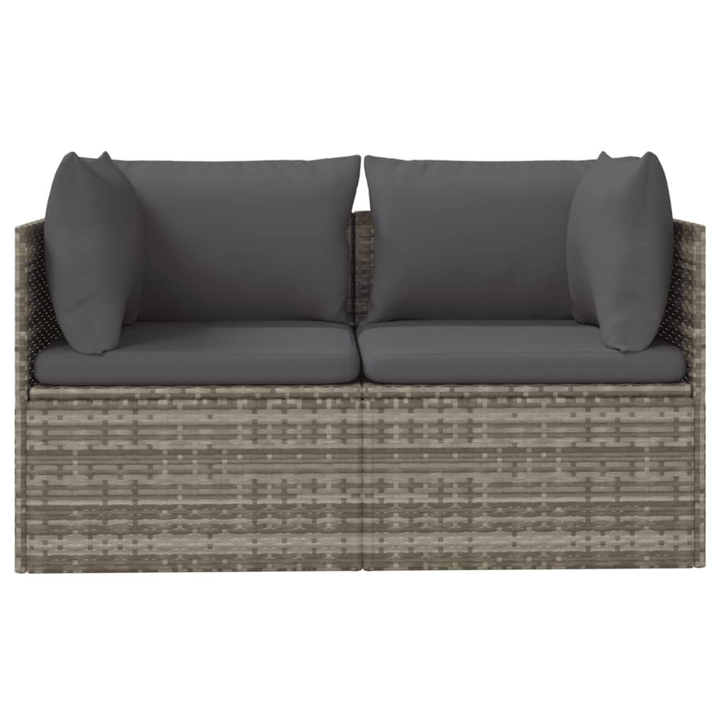Ebern Designs Makenly 44.9'' Wide Outdoor Wicker Loveseat with Cushions ...