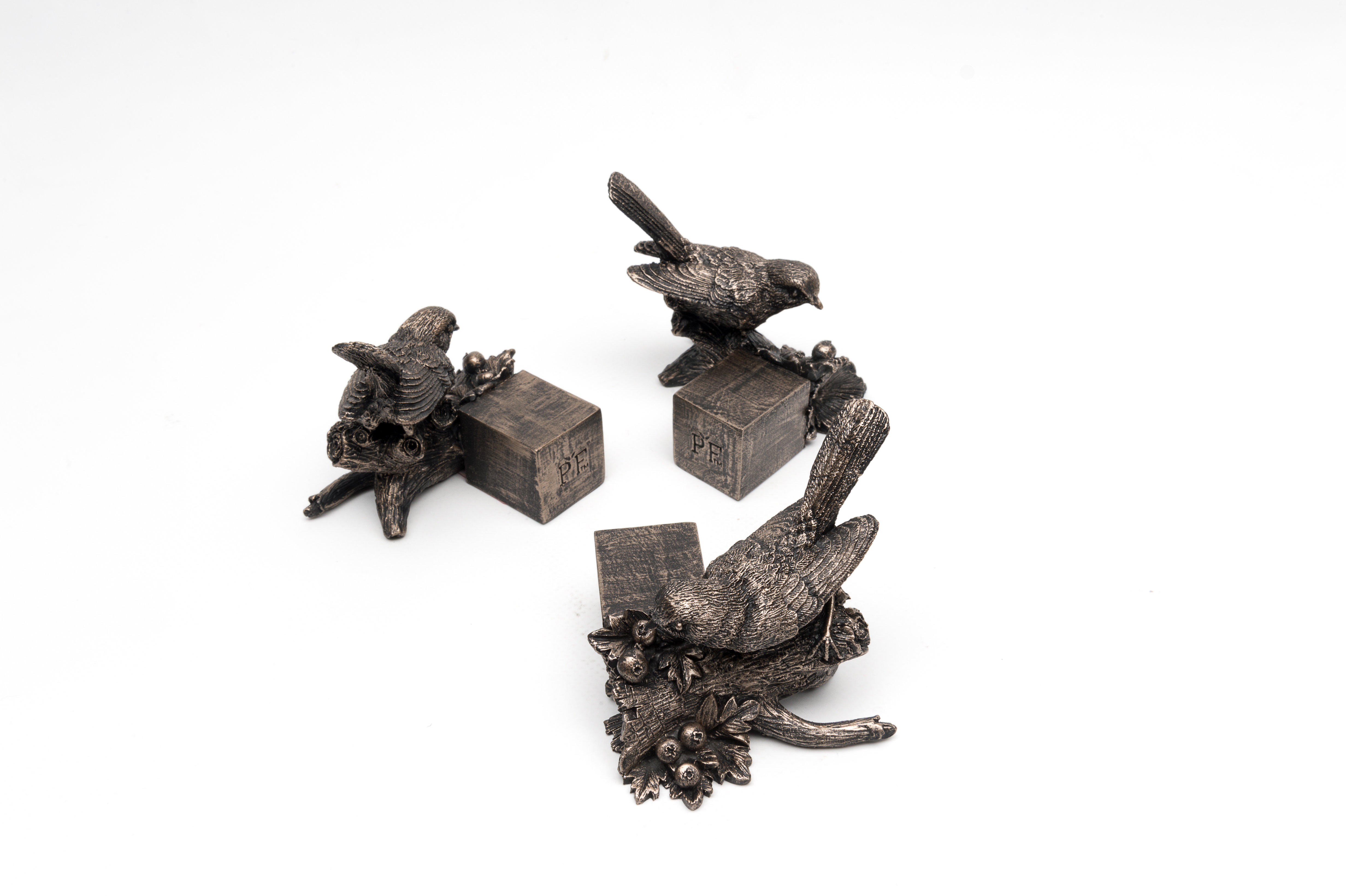 Jardinopia Robin Bird Bronze Coloured Planter Feet In Gift Box ...