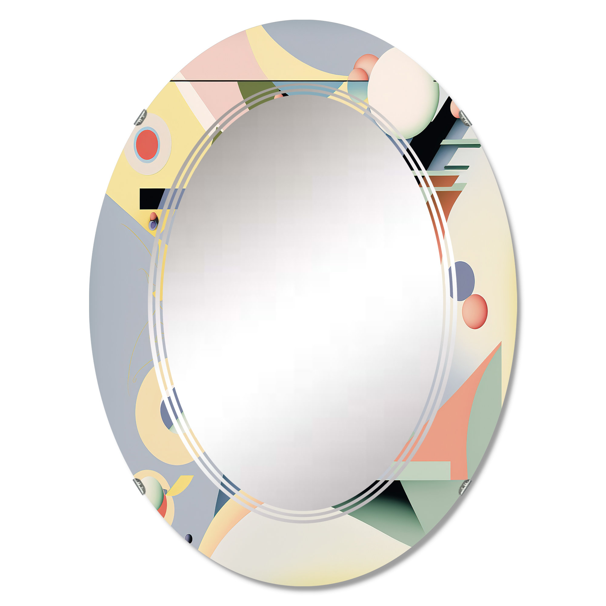 East Urban Home Polloch Pastel Art Deco III - Modern Geometric Wall ...