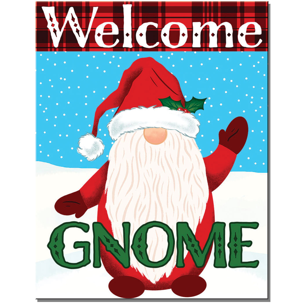 The Holiday Aisle® Welcome Gnome Print | Wayfair