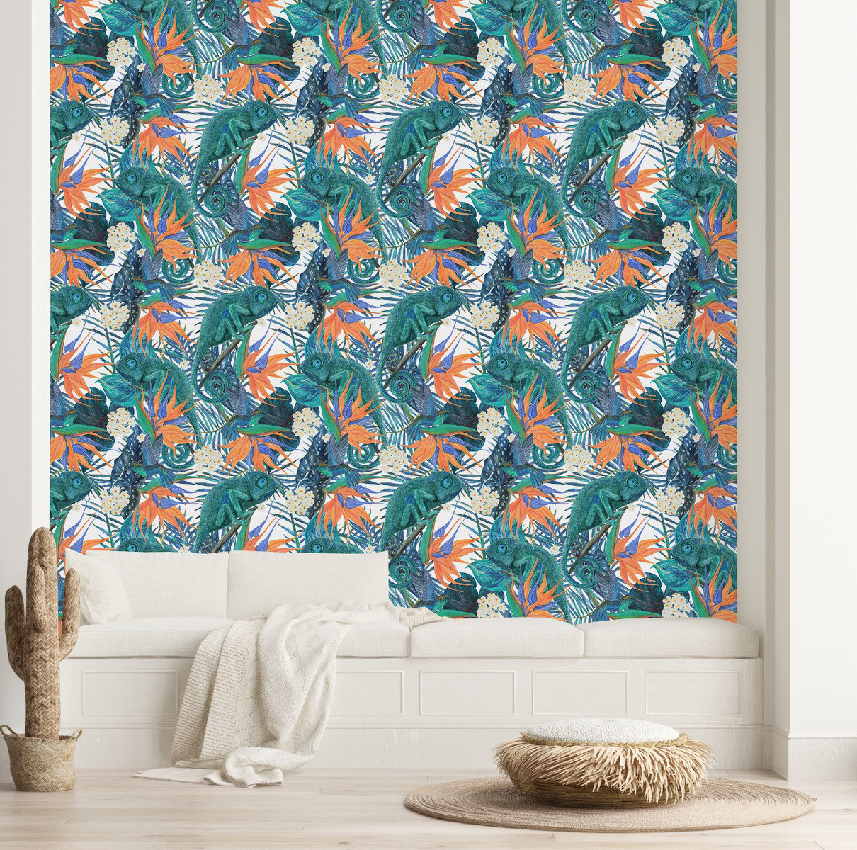 Bay Isle Home™ Humair Chameleon Wall Mural | Wayfair