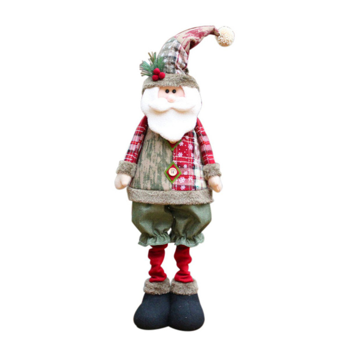 The Holiday Aisle® Christmas Gnome Plush With Telescopic Legs, Santa ...