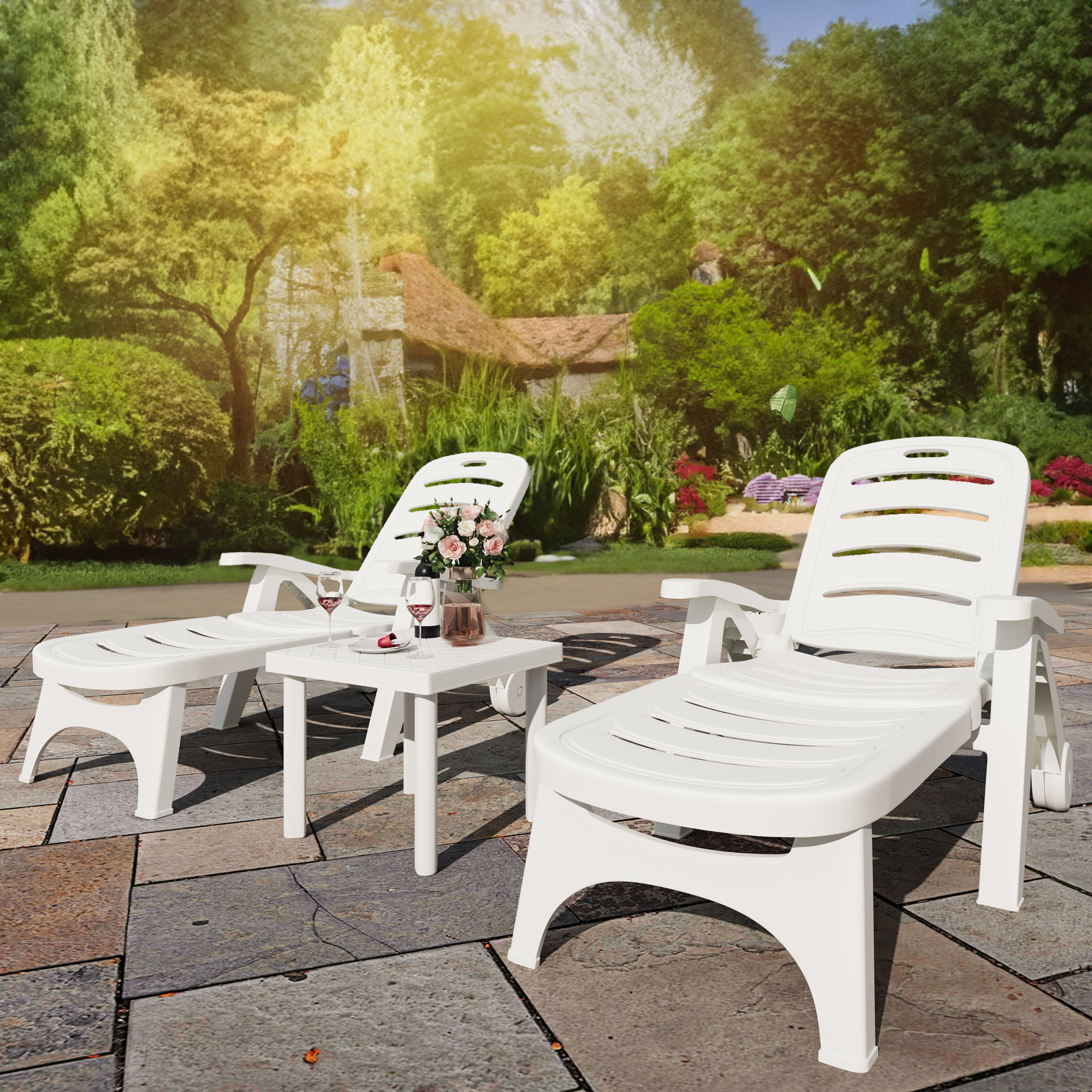 Highland Dunes Aloise Collapsible Outdoor Lounge Chair | Wayfair