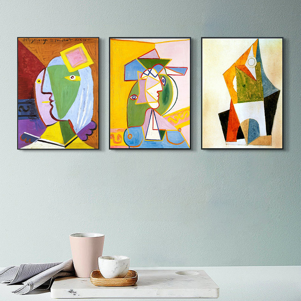 Vault W Artwork Combo Painting 3 Pieces Series#24 by Pablo Picasso - 3 ...