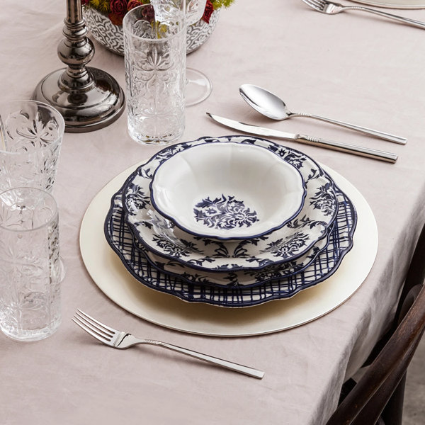 Canora Grey Remeika Karaca Ceramic Dinnerware Set - Service for 6 | Wayfair