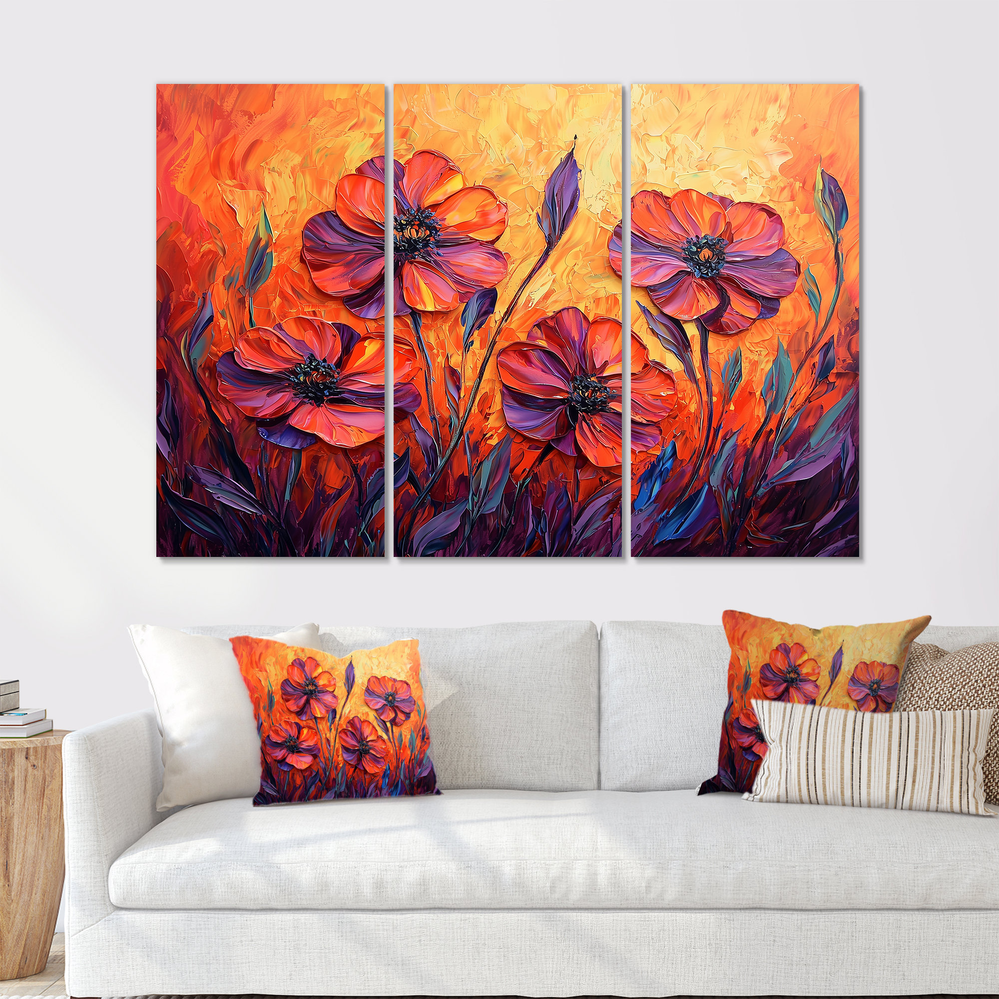 George Oliver Sunset Violets In The Horizon II - Violets Wall Art Print ...