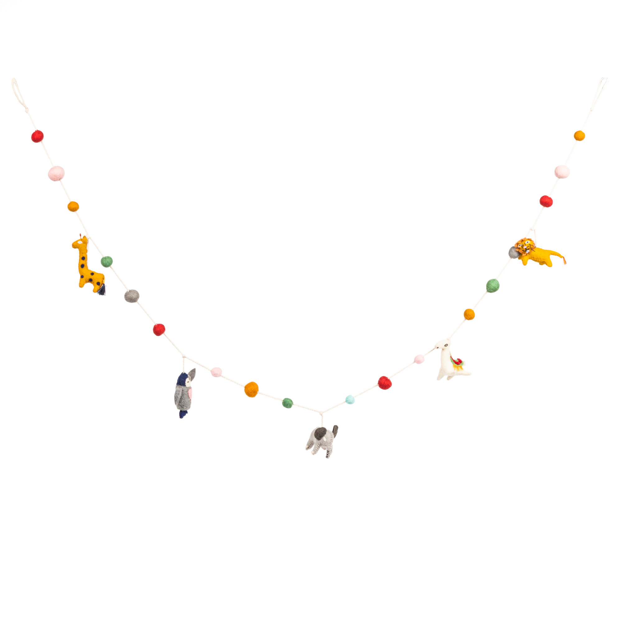 Isabelle & Max™ Wool / Felt 78'' Novelty Garland Garland | Wayfair
