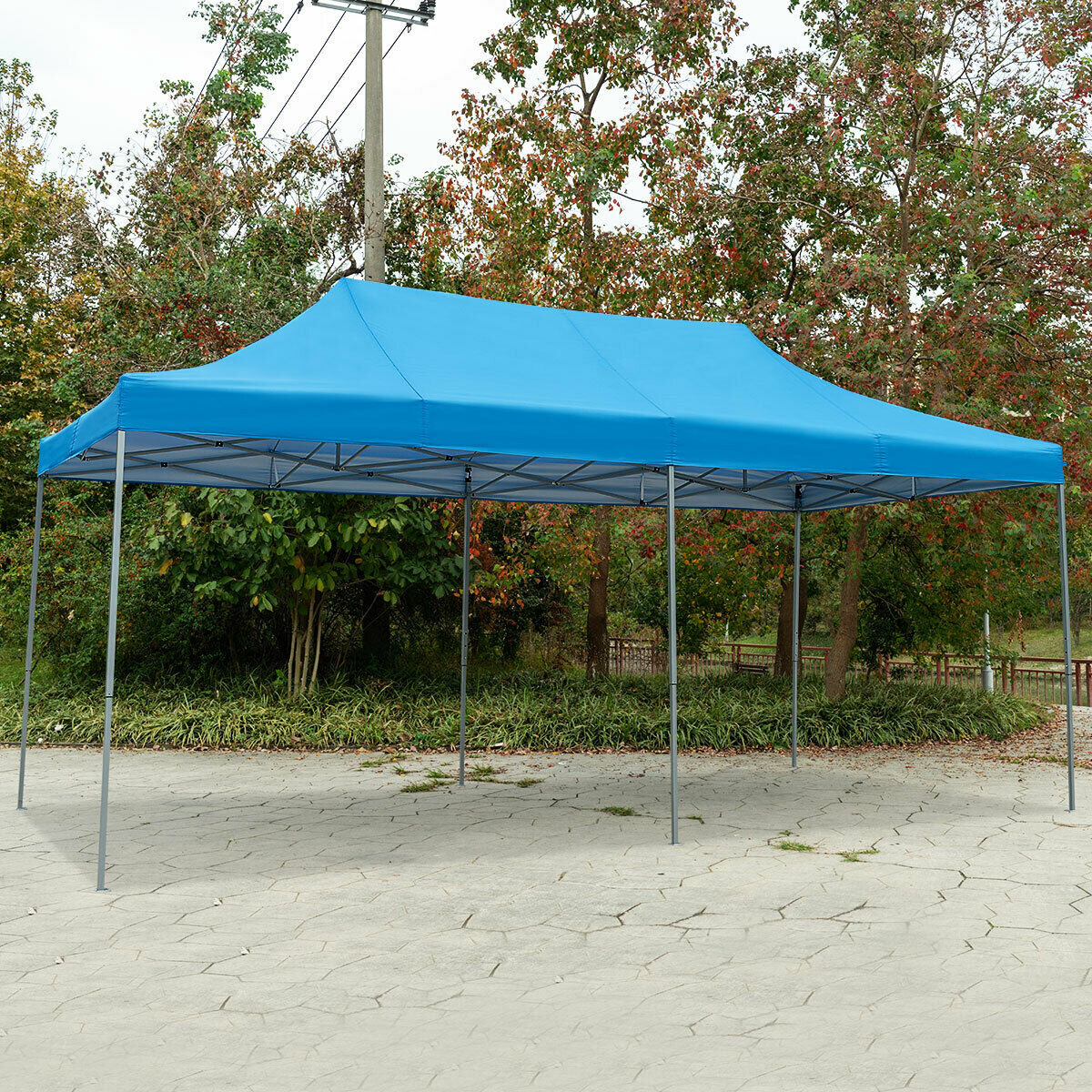 Costway Instant Pop Up Wedding Folding Canopy Tent with Carry Bag ...