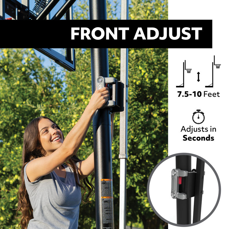 Lifetime Height Adjustable In-Ground Basketball Hoop (52" Polycarbonate ...