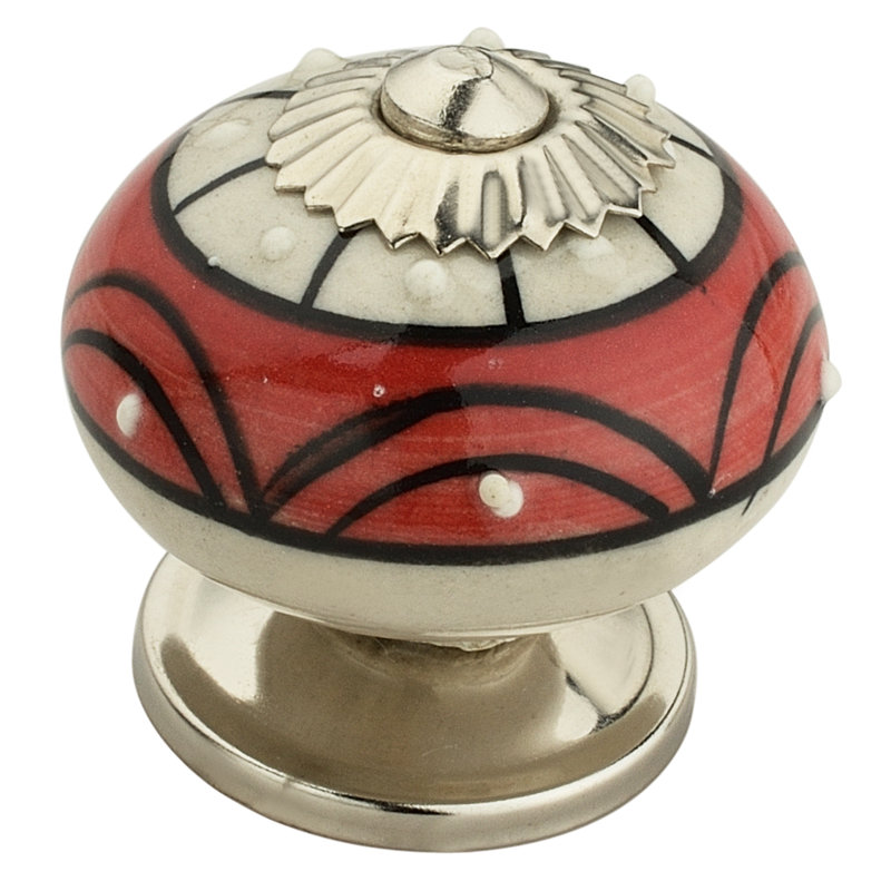 MascotHardware 1.6" Diameter Round Ceramic Cabinet Knob Ceramic ...